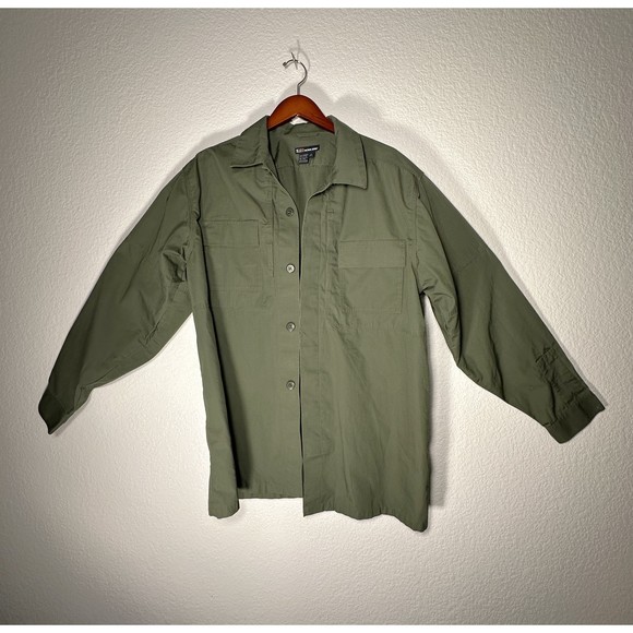 5.11 Tactical | Shirts | 51 Tactical Work Shirt Green Taclite Tdu Long ...